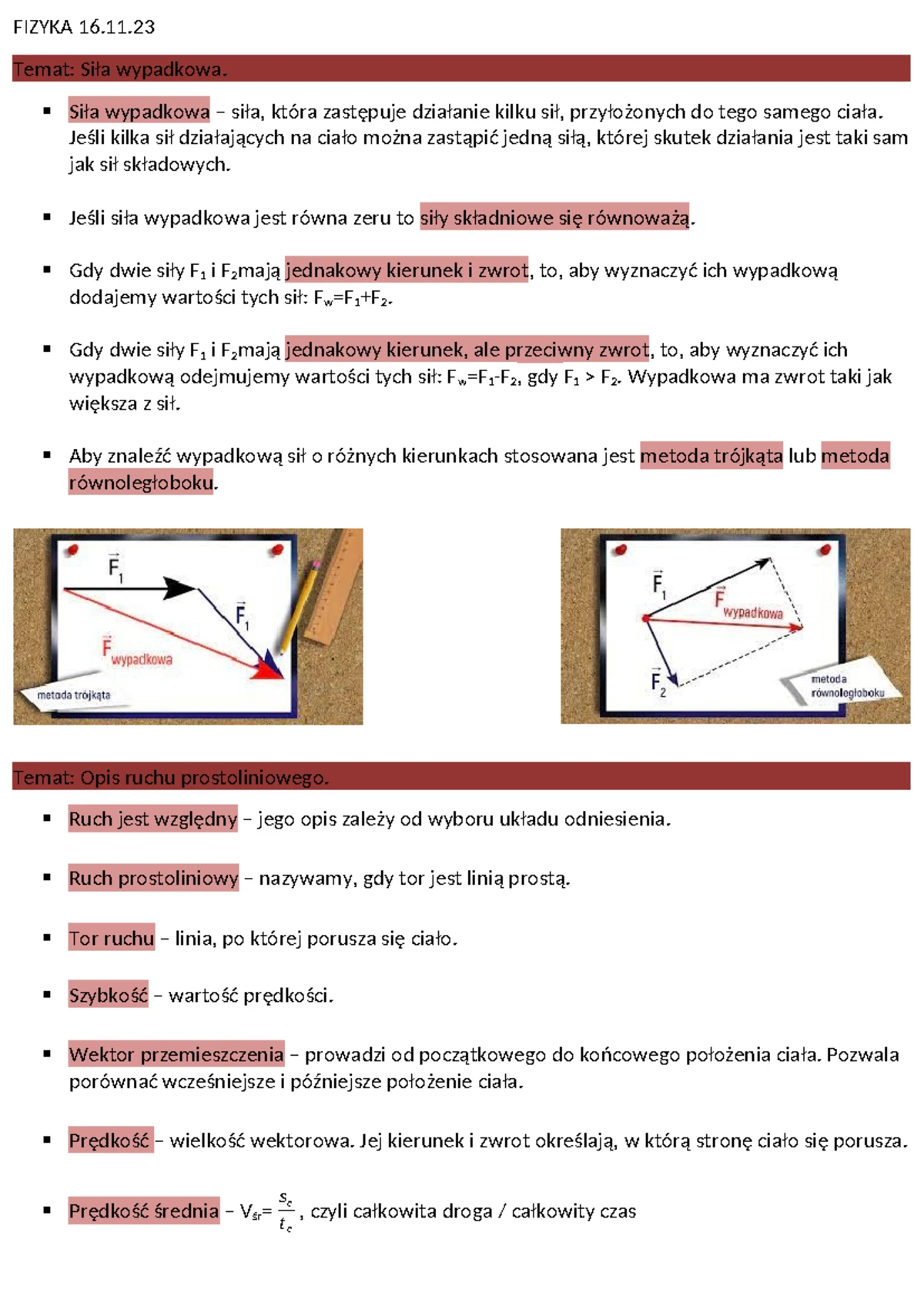 Spotkania z fizyką 7: Lista materiałów i ćwiczeń PDF - Studocu