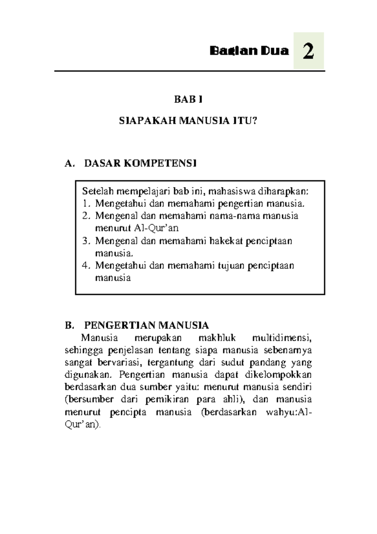 Filosofi Penciptaan Manusia: Pengantar Psikologi (PSY101) - Studocu