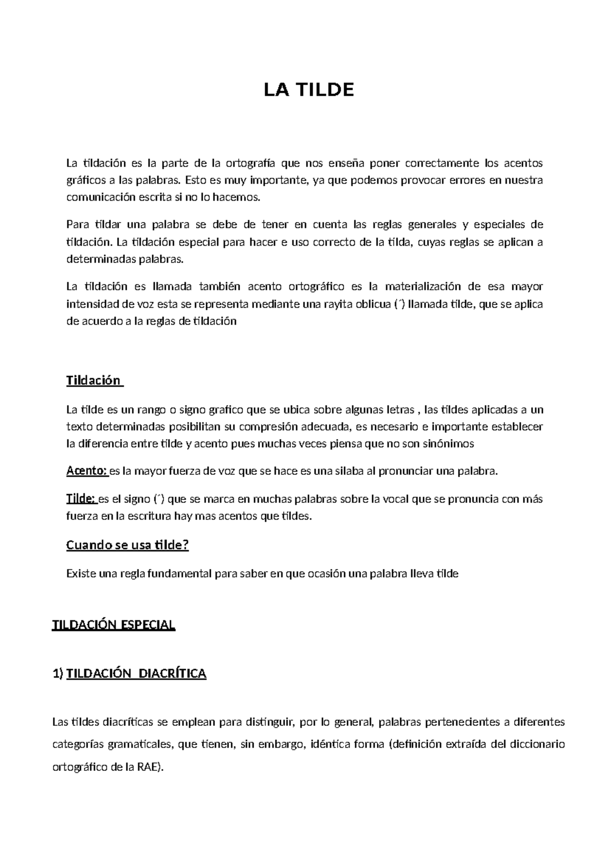 330400792 La Tilde y sus Clases: Reglas y Aplicaciones Ortográficas ...