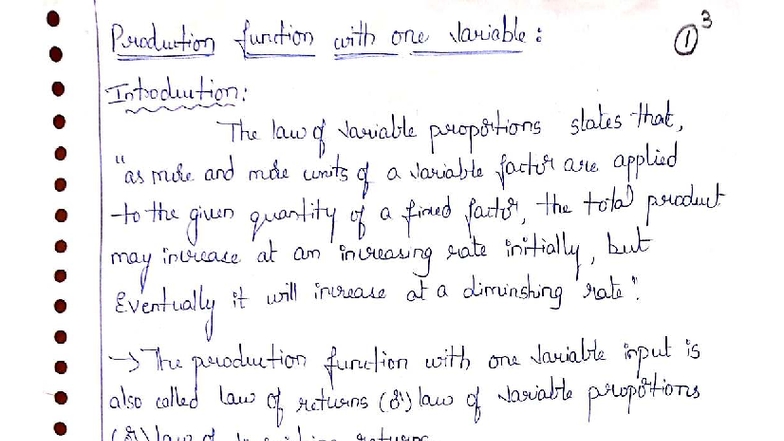 Production Function Analysis: Understanding Variable Inputs in BEFA U3 ...