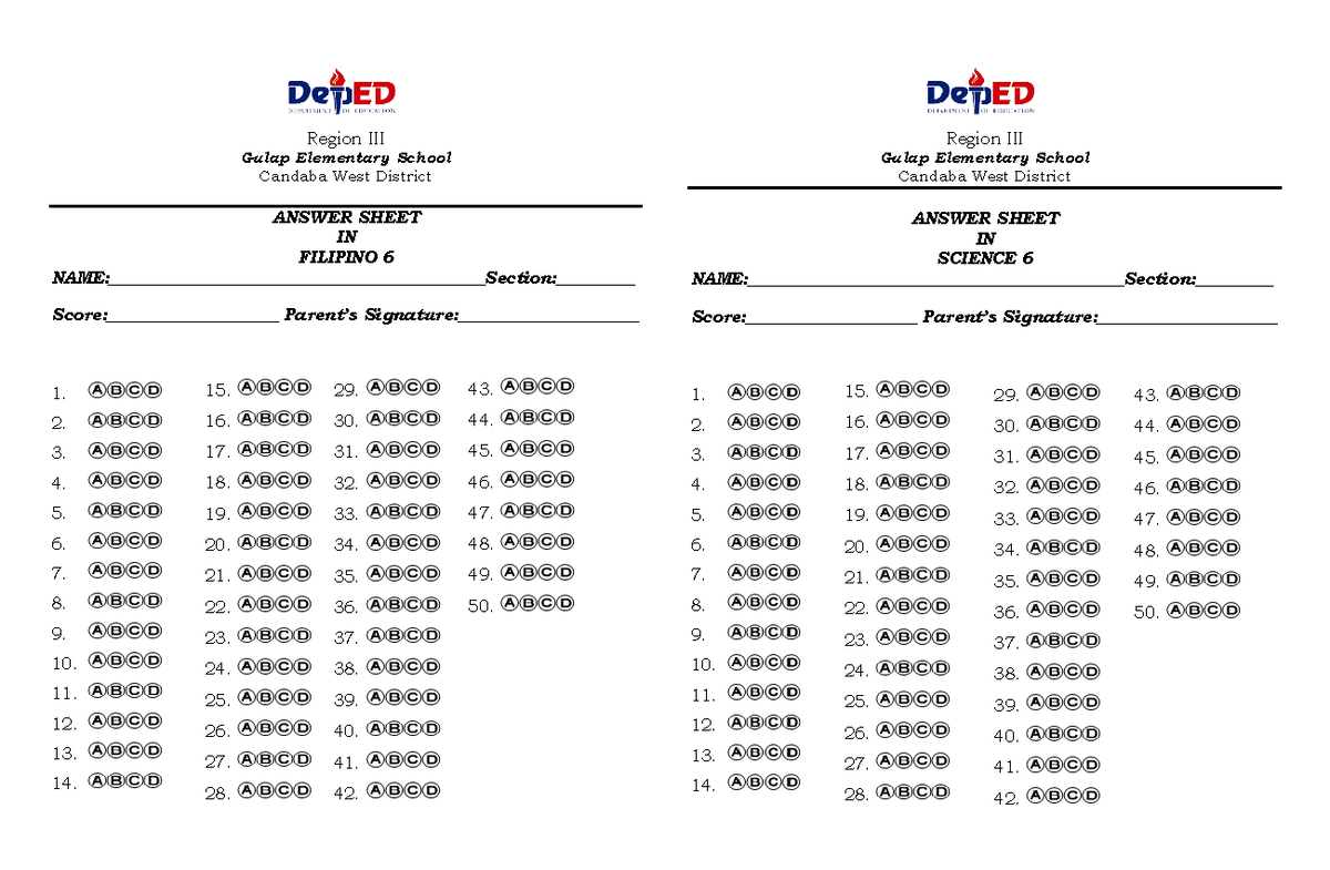 Answer sheet new - for practice only - 29. 30. 31. 32. 33. 34. 35. 36 ...