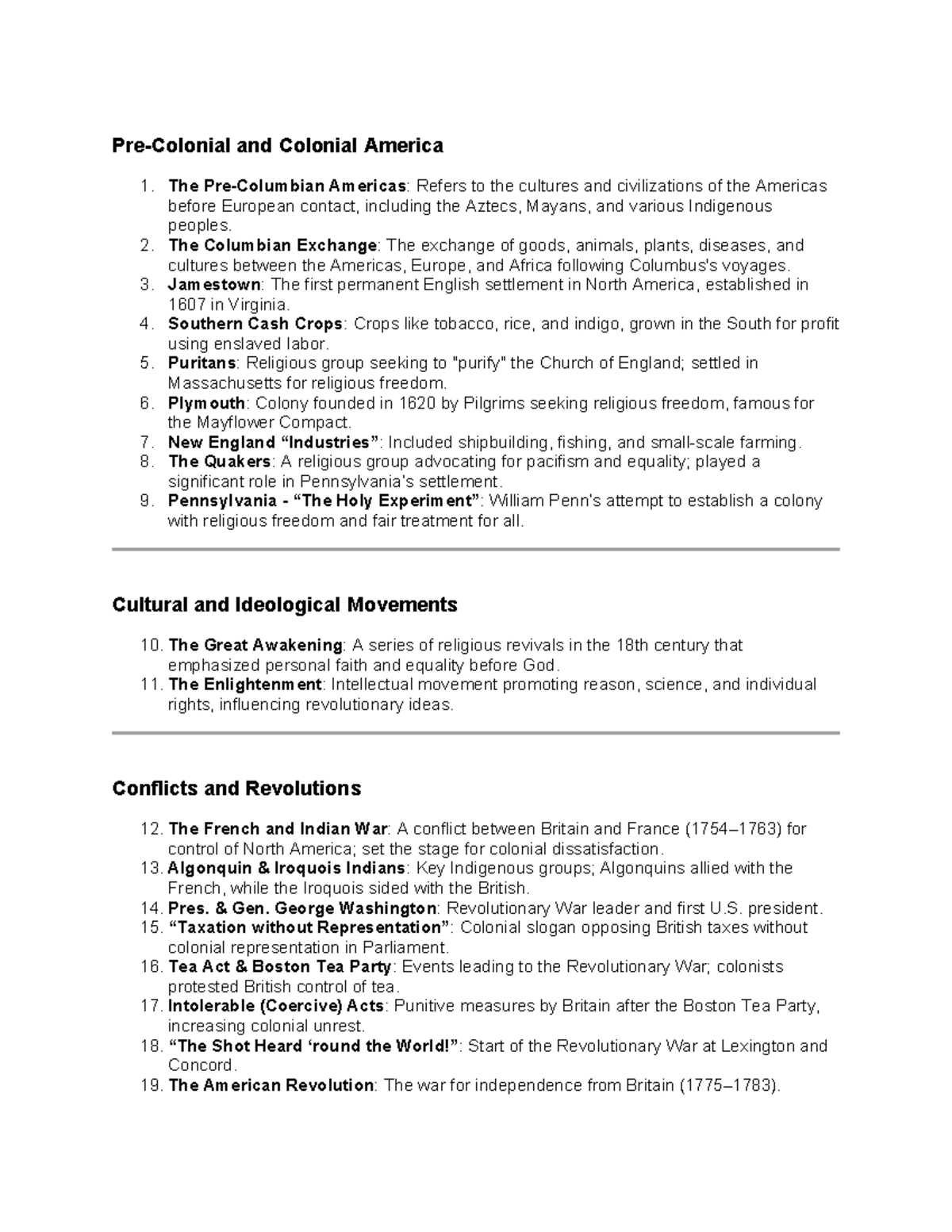 Pre-Colonial and Colonial America - The Columbian Exchange: The ...