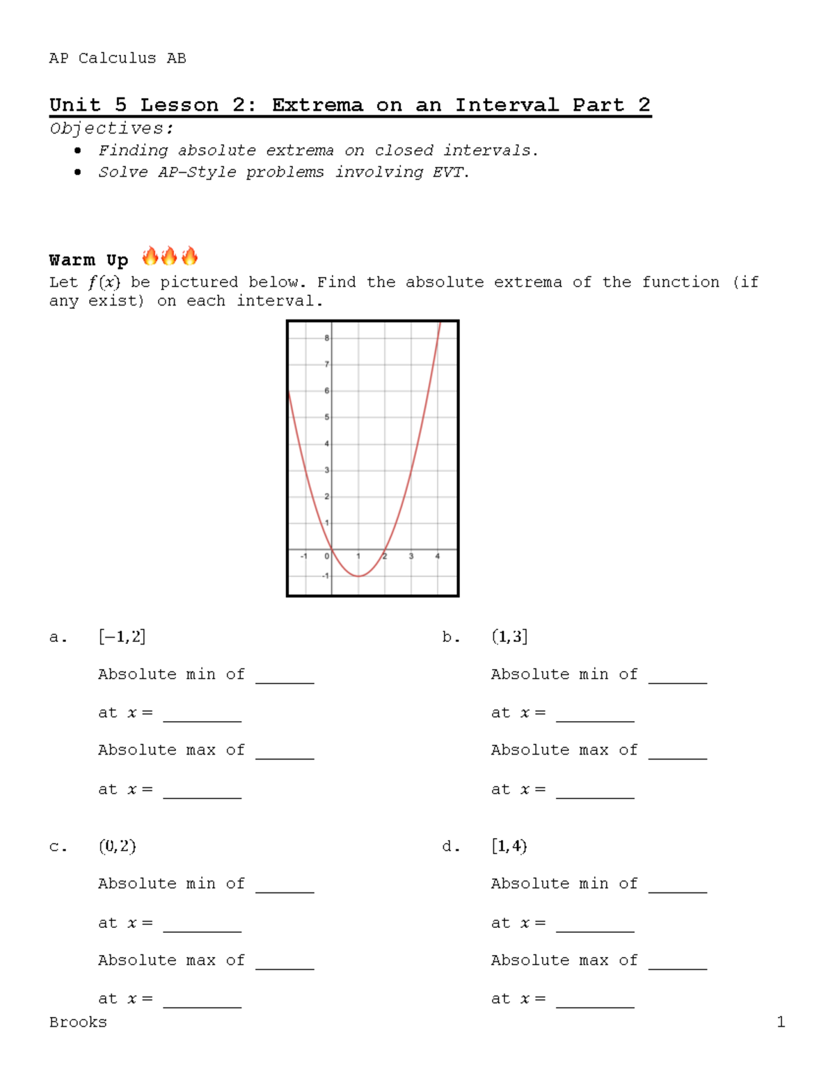 Kami Export - Veer Agarwal - Unit 5 Lesson 2 - Extrema on an Interval ...