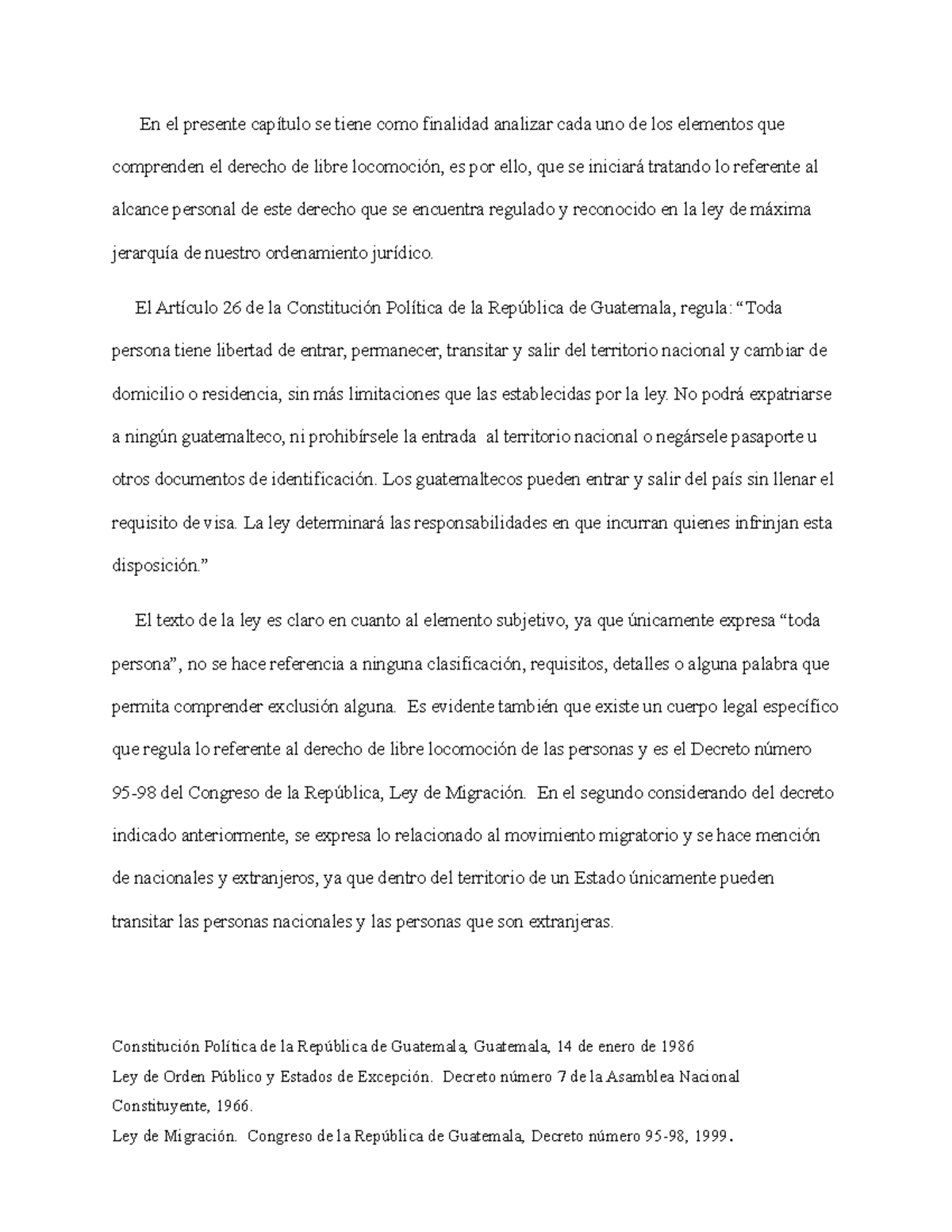 Derecho a la Libre Locomoción en Guatemala: Análisis Legal y Contexto ...
