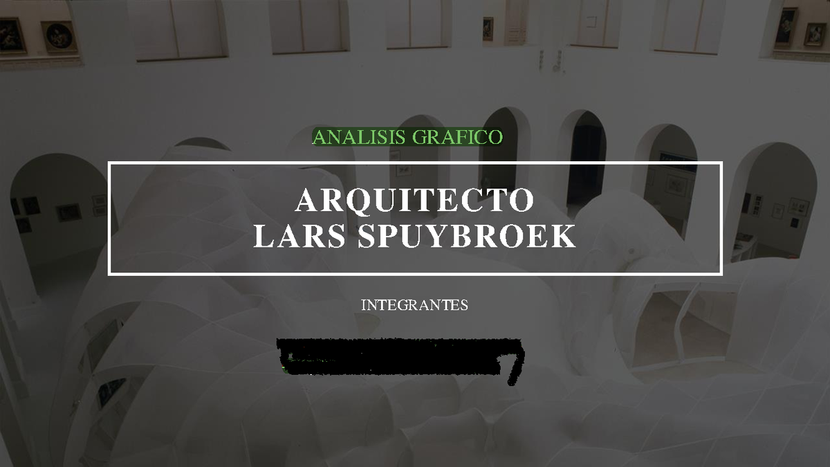 Trabajo 1 de Historia de la Arquitectura: Análisis de Lars Spuybroek ...
