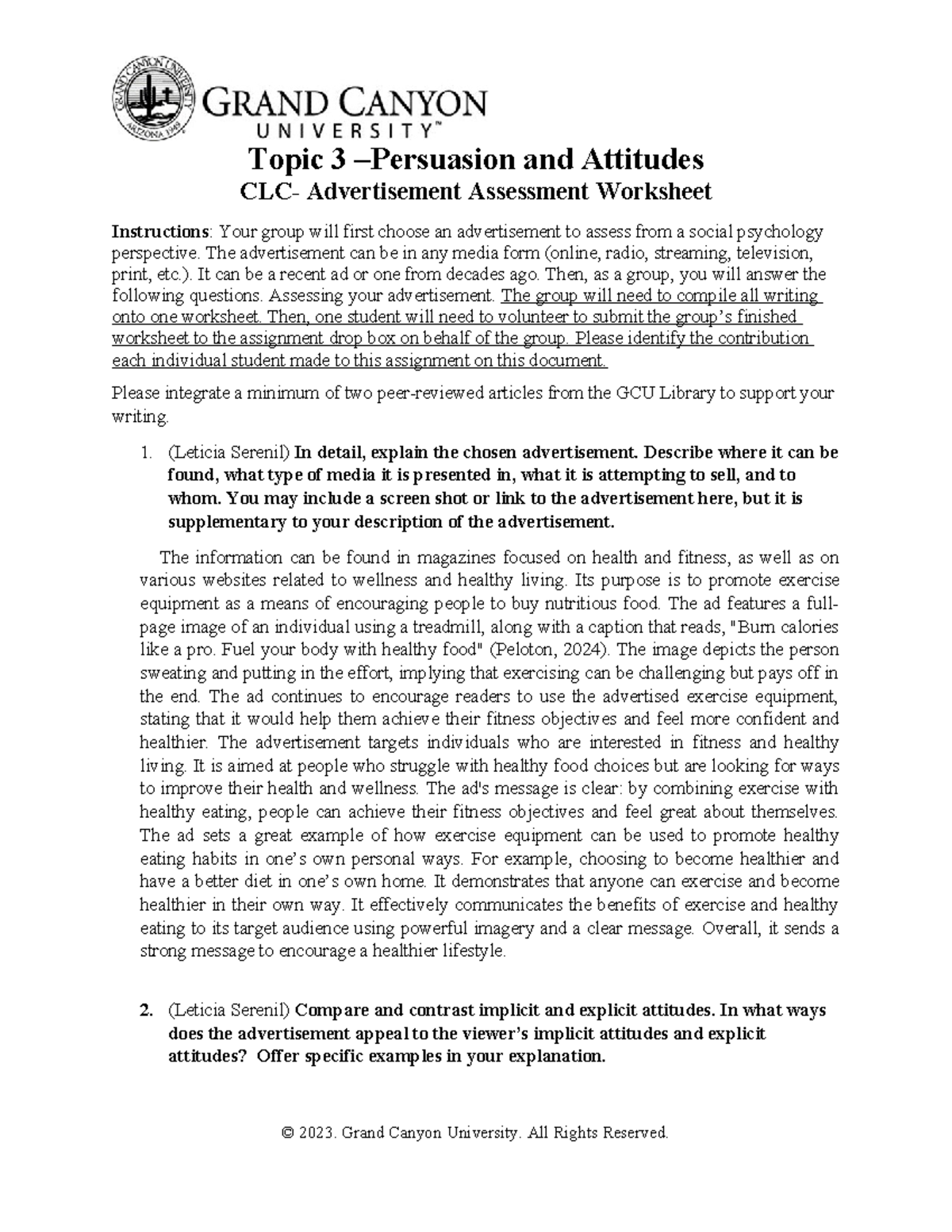 CLC- Advertisement Assessment Worksheet: Persuasion Techniques in Ads ...