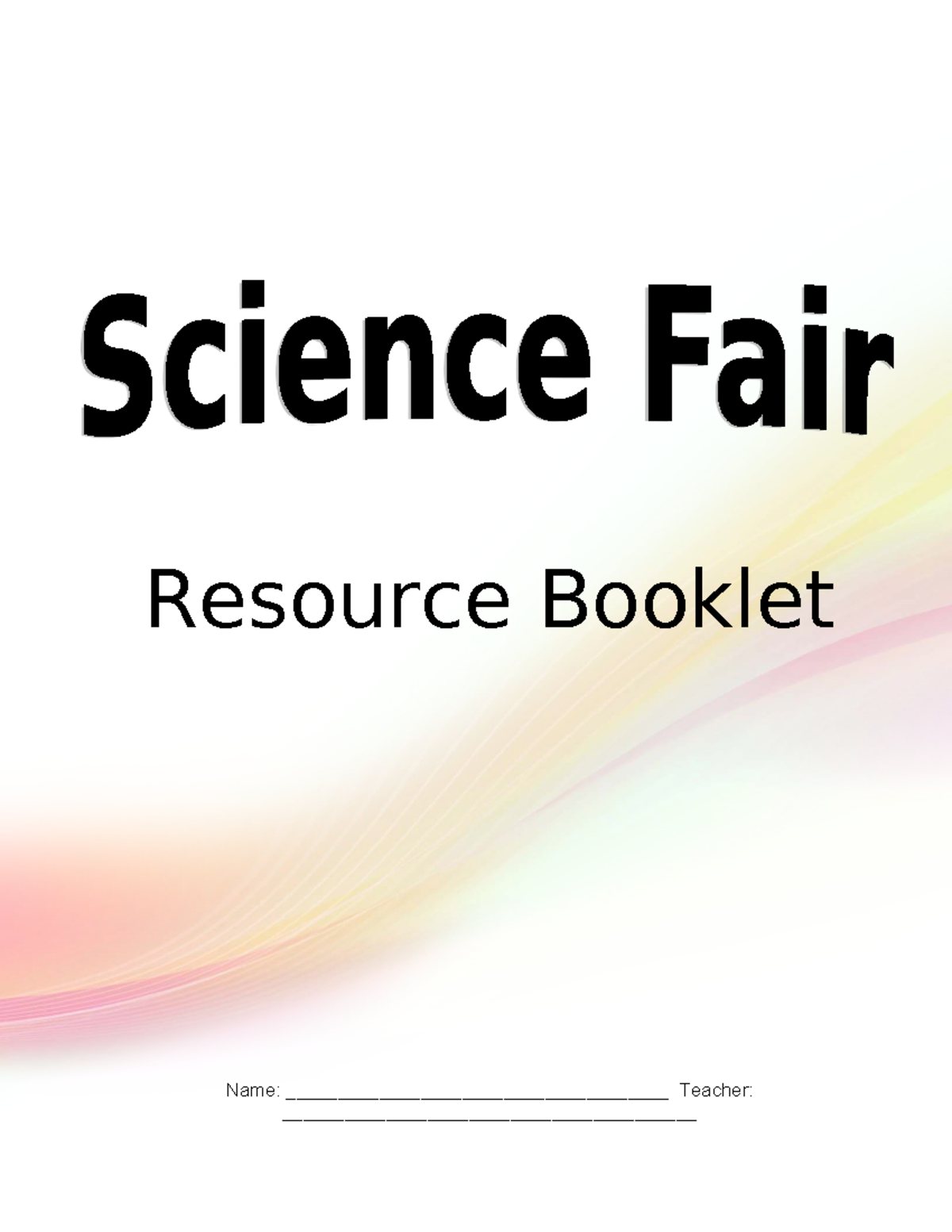 A Complete Guide to Your Science Fair Project (Grade Level Standards ...