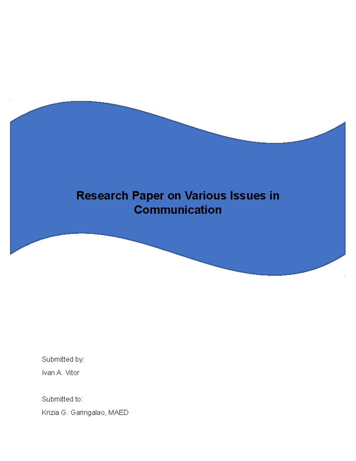 Extensive Research on issues of communication in the Philippines ...