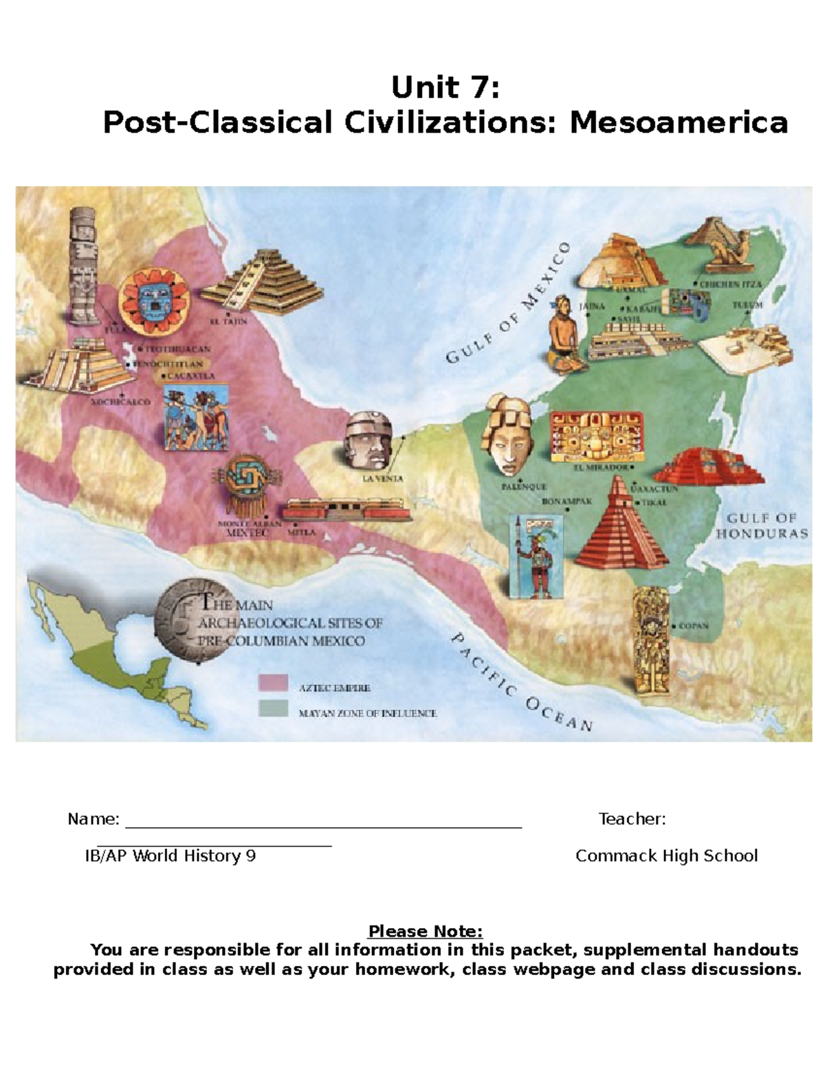 Unit 7 Packet - Mesoamerican Civilizations Overview (IB/AP WH 9) - Studocu