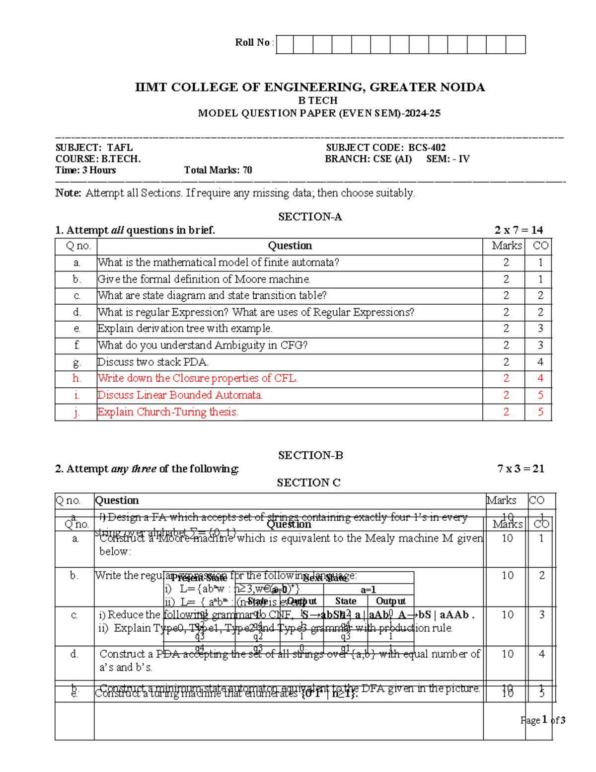 TAFL Model paper - Snajsjs sjsbs sjs s js sjs sjs s ss jsjsjss j sd ...