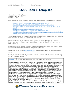 D090 Task 3 Ashley Porter - D090- Task 3 School as a Community of Care ...