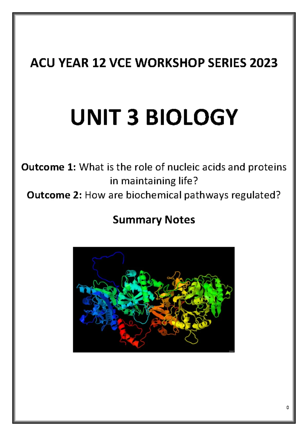 Unit 3 Biology Practice Exam Questions 2023: Nucleic Acids & Proteins ...