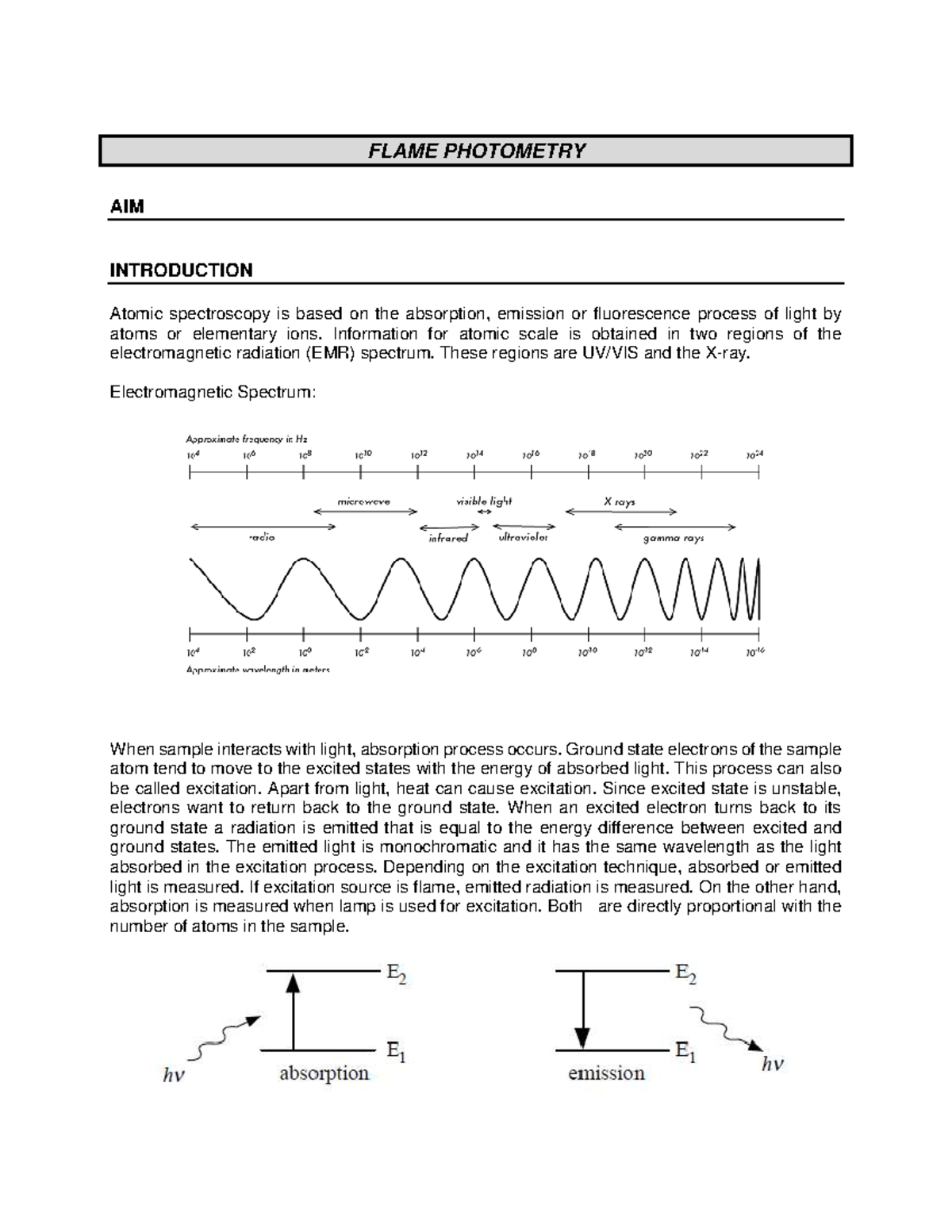 FLAME PHOTOMETRY: Principles and Applications - Studocu