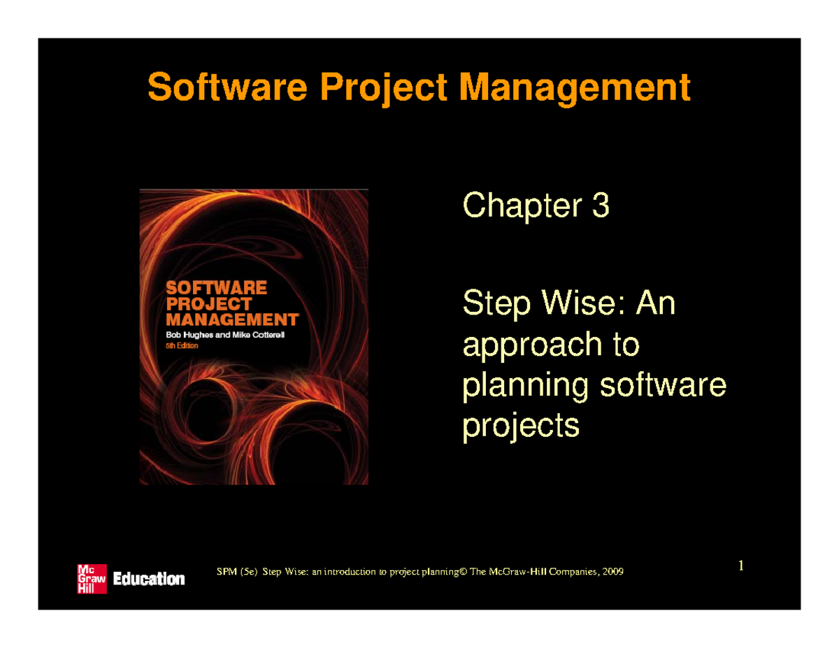Chapter 3 Step Wise An Approach to Planning Software Projects 976242065 ...