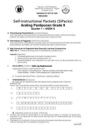 DAILY LESSON LOG - Republic of the Philippines Department of Education ...