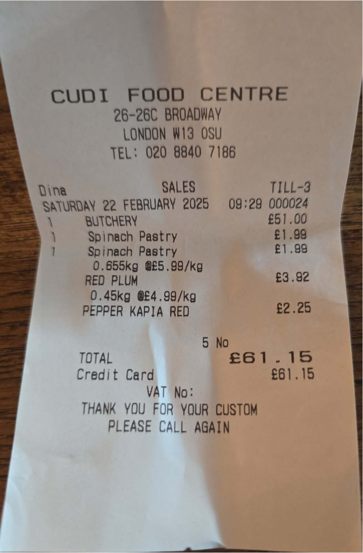 21 - cs601 - computer science - CUDI FOOD CENTRE BROADWAY LONDON W13 ...