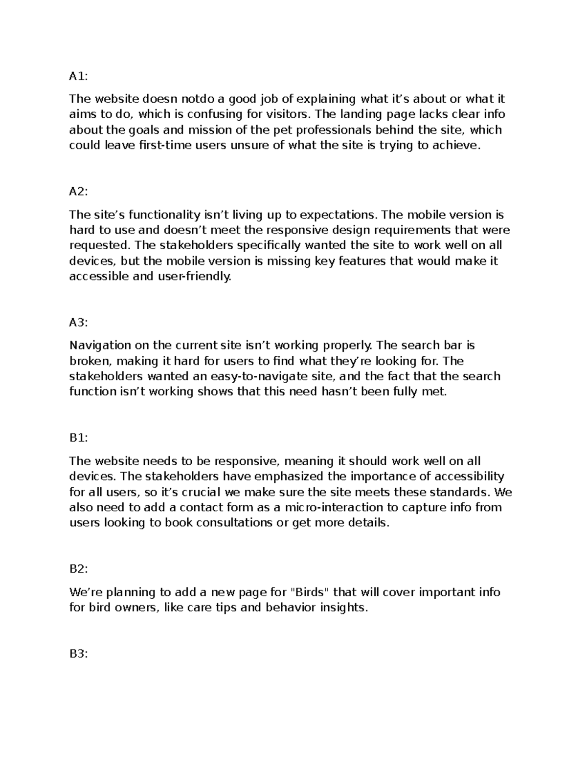 C773: Website Usability Review and Recommendations for Improvement ...