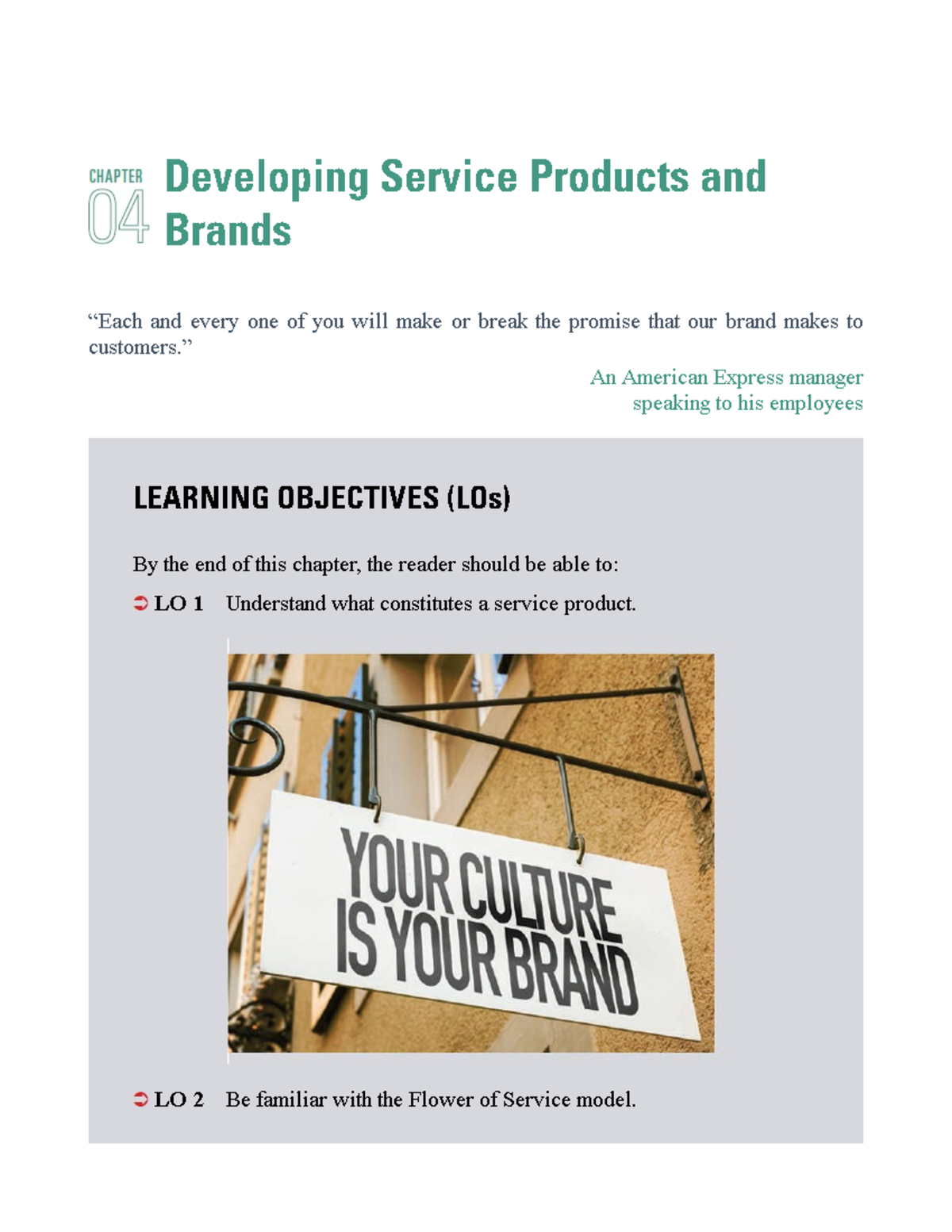 Chapter 4 - Service Marketing: Developing Products and Brands - Studocu