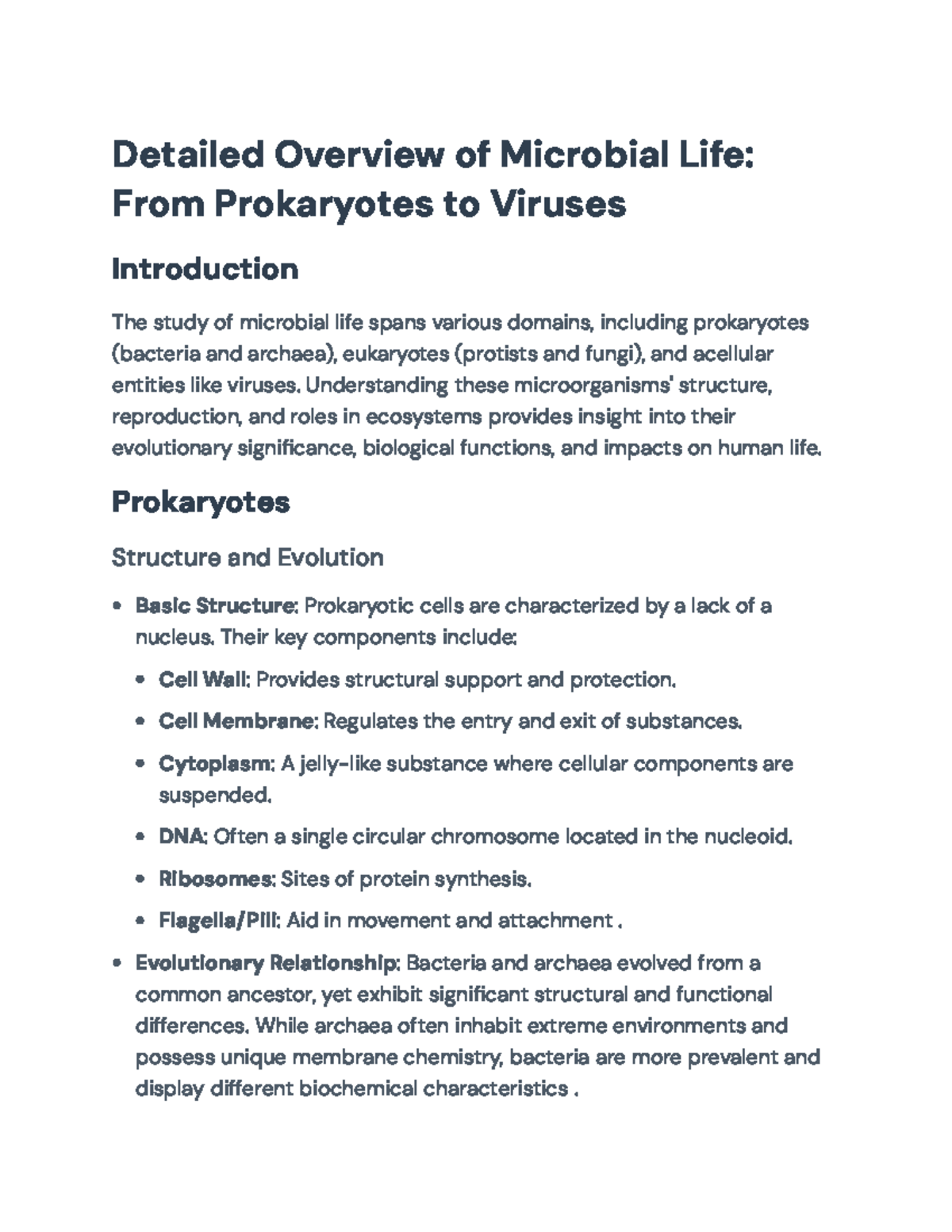 Microbiology Overview: Prokaryotes, Eukaryotes, and Viruses - Detailed ...
