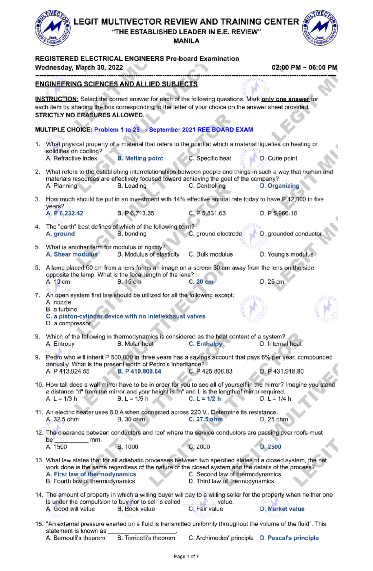 ESAS Multivector - april 2023 REE - Bachelor of Science in Electrical ...