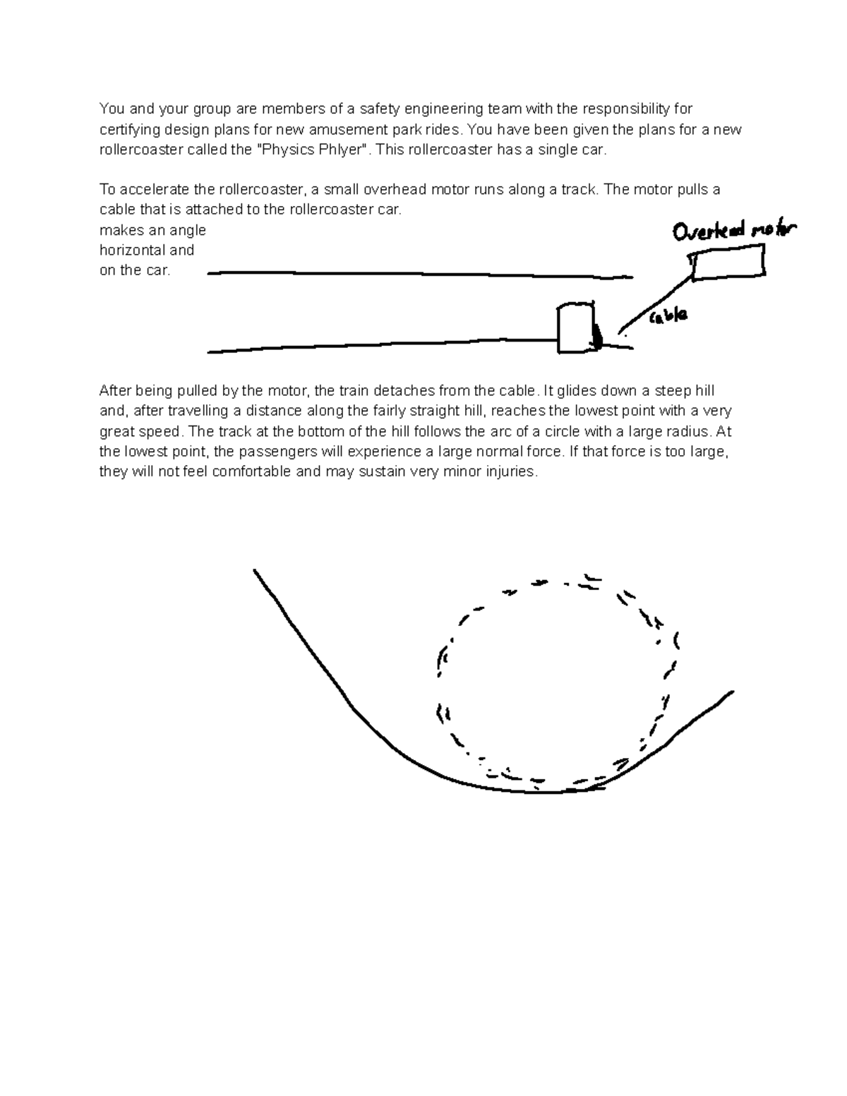 Dynamics Challenge Q1: Safety Analysis of Rollercoaster Design - Studocu