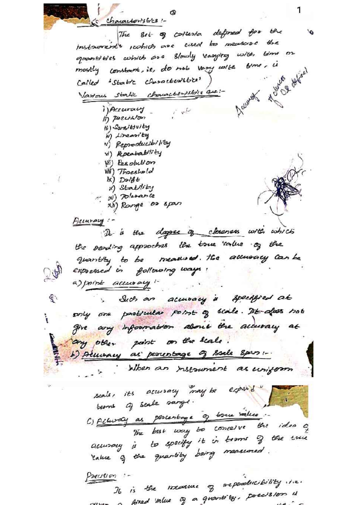 M&I 101: Static and Dynamic Characteristics of Measurement Instruments ...