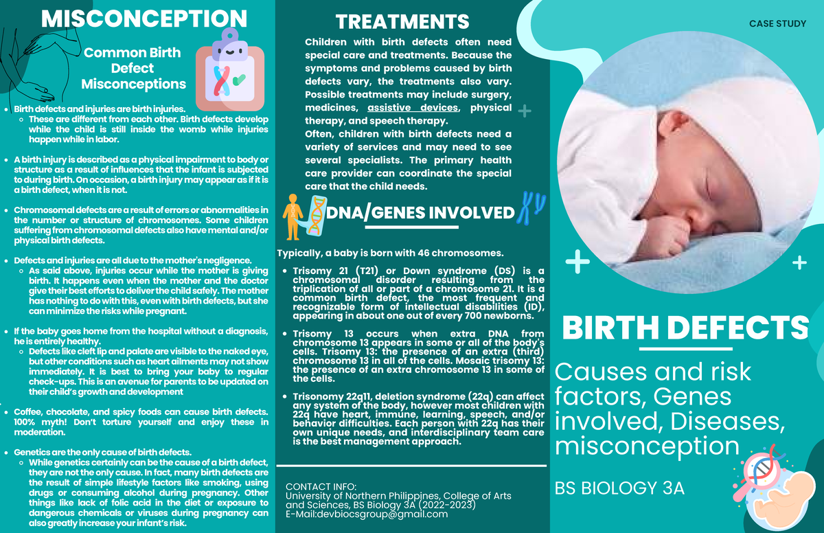 BS BIOLOGY 3A: Understanding Birth Defects and Common Misconceptions ...