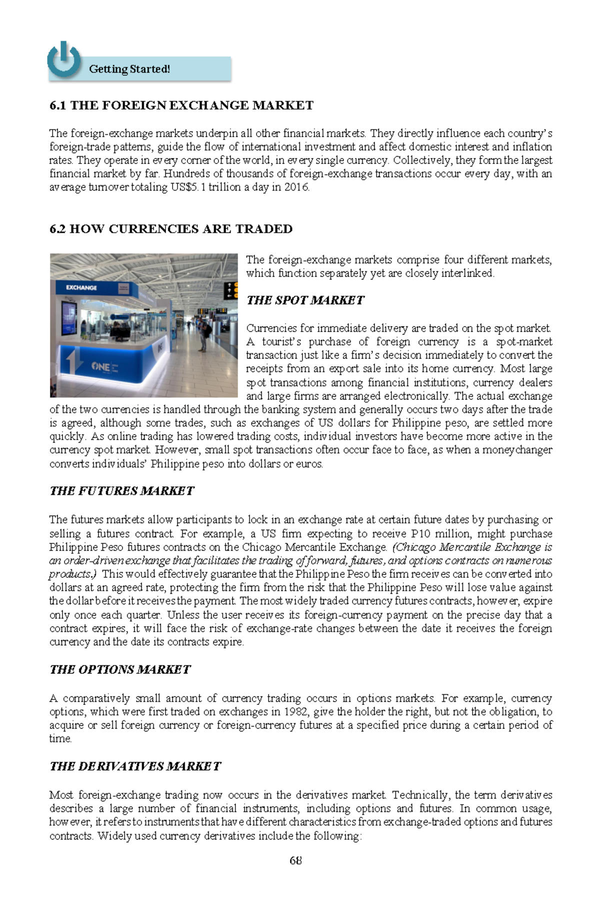 UNIT 6 - THE Foreign Exchange Market - 6 THE FOREIGN EXCHANGE MARKET ...