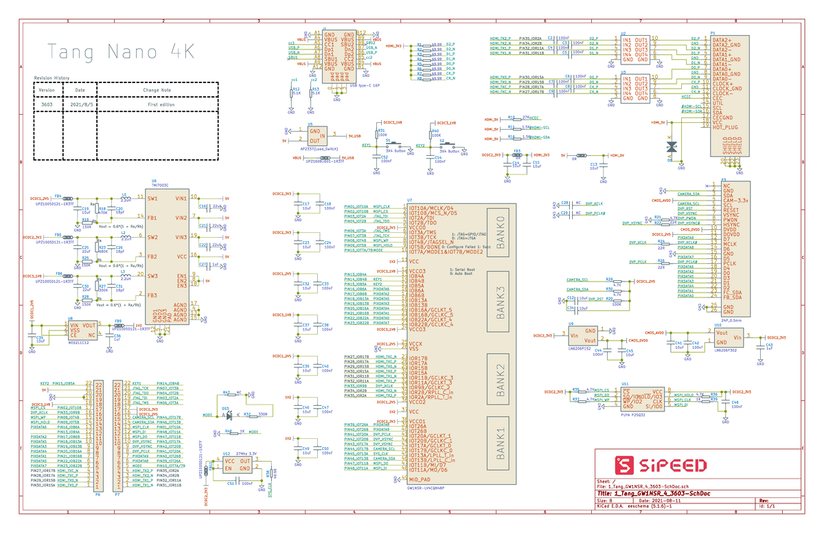 Tang Nano 4K 3603 Schematic Revision History - Studocu