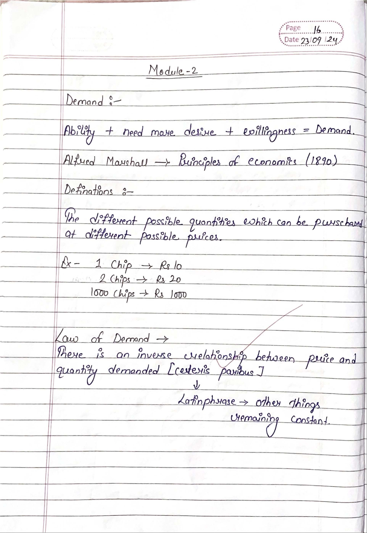 Managerial Economics (Module-2): Demand Analysis and Concepts - Studocu