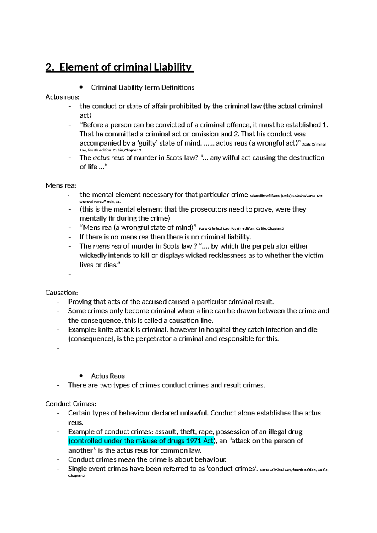 2. Elements of Criminal Liability: Actus Reus & Mens Rea Explained ...