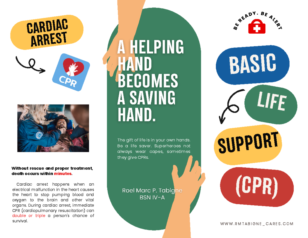 BLS Brochure - Basic Life Support Notes - B E R EA DY LE R T BASIC ...