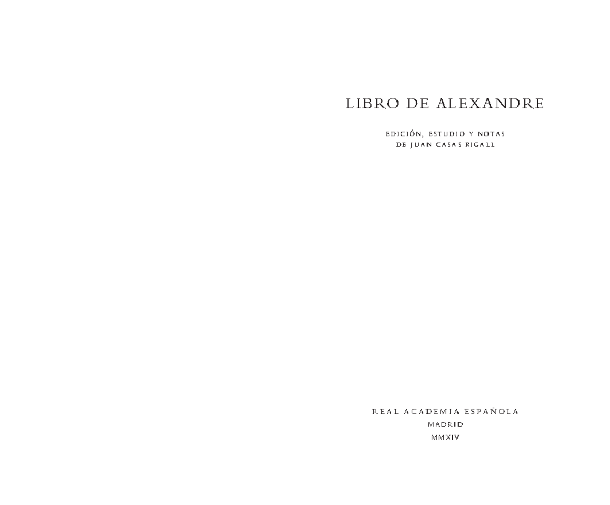 Libro de Alexandre - un texto sobre Alexander - libro de aleXaNdre ...