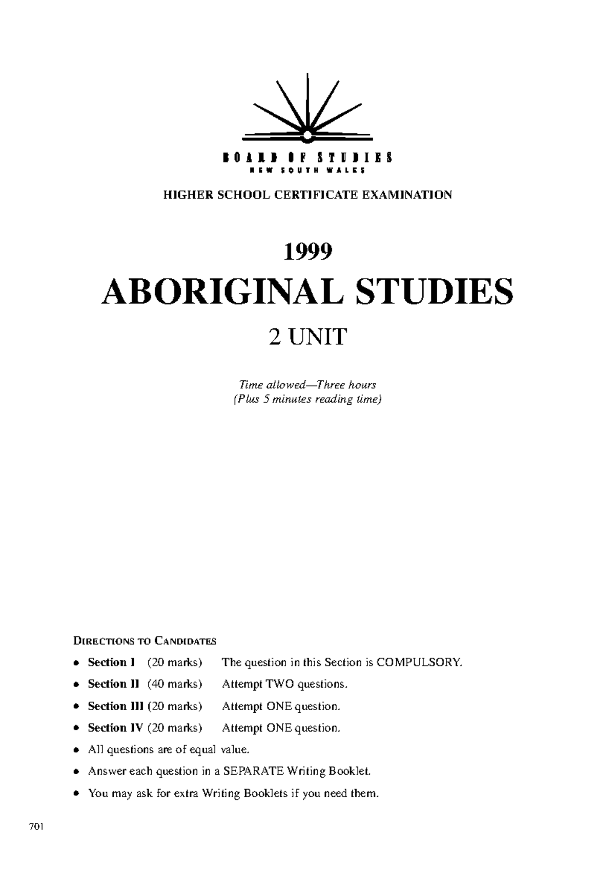 HSC Aboriginal Studies 2 Unit Exam Report: Key Insights and Analysis ...