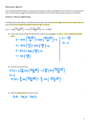 Methods formula sheet - MATHEMATICAL METHODS Written examinations 1 and 2 FORMULA SHEET ...