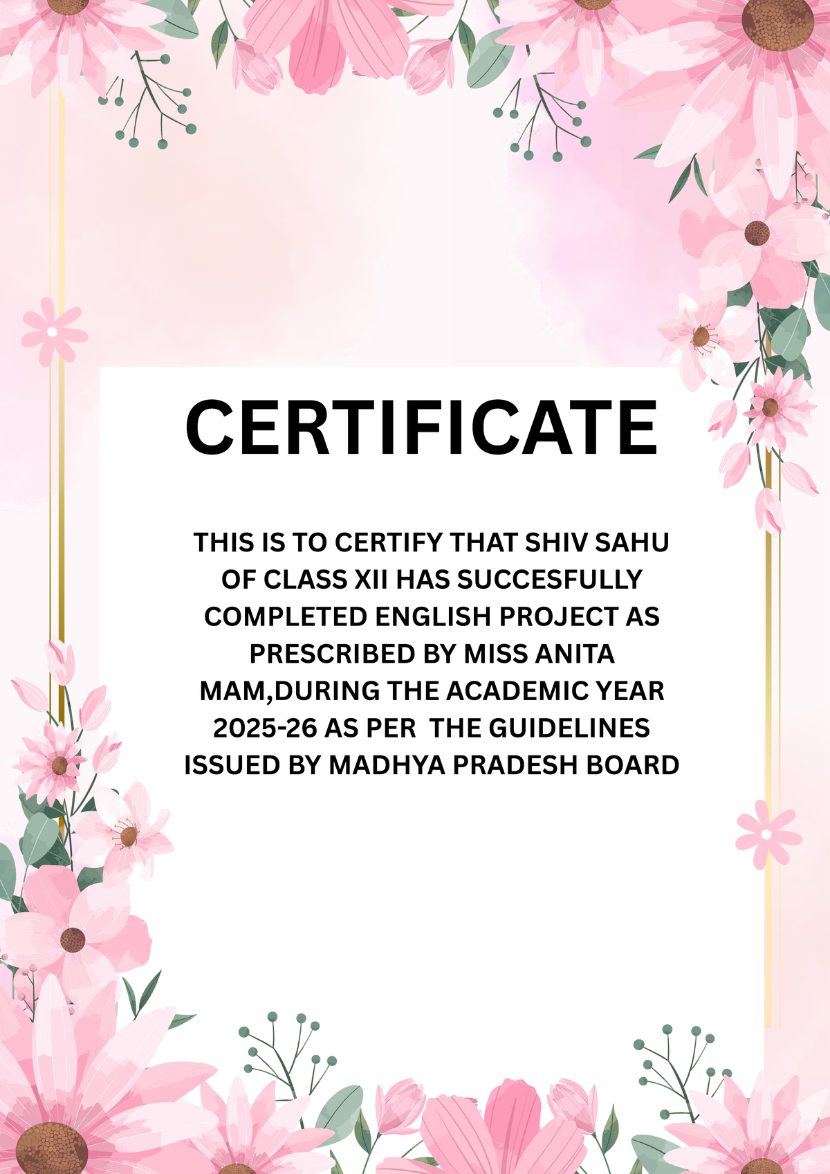 Pink Watercolor Page Border Poster 20260113 180948 0000 - maths class ...