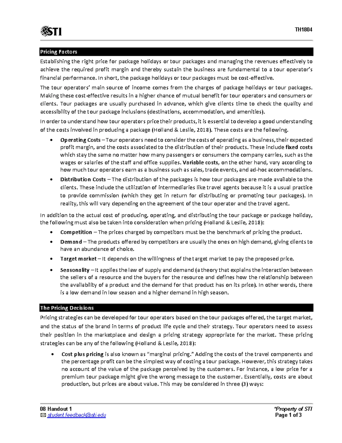 05 Handout 1 - Foreign Language - 05 Handout 1 *Property of STI SOCIETY ...