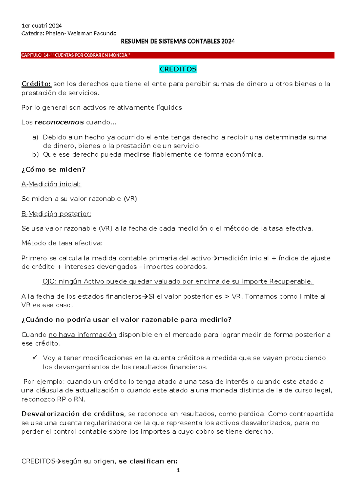 RT 8 - Normas Generales de Exposición Contable FAPCE - Studocu
