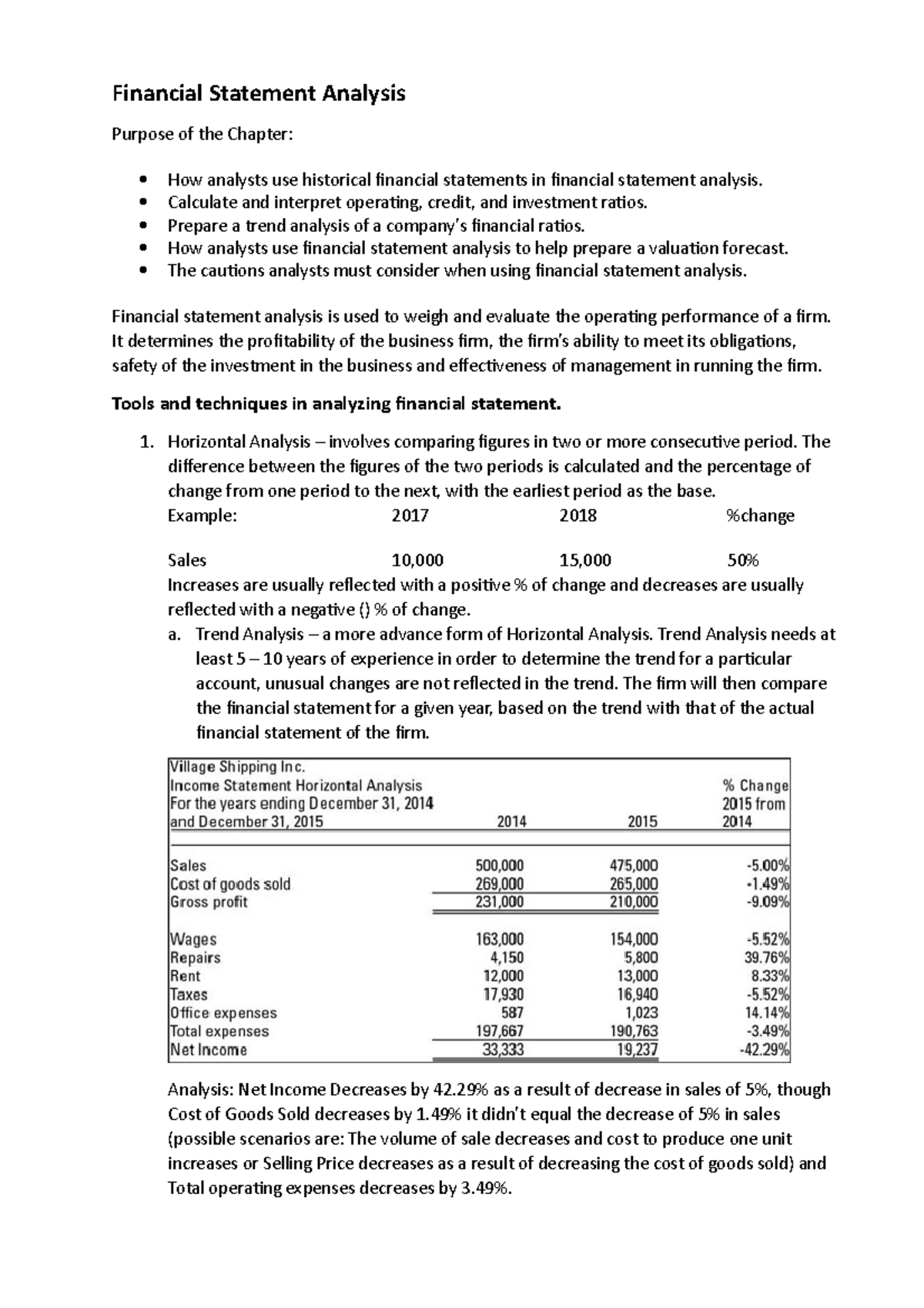 Financial Statement Analysis: Key Ratios & Techniques for Financial ...