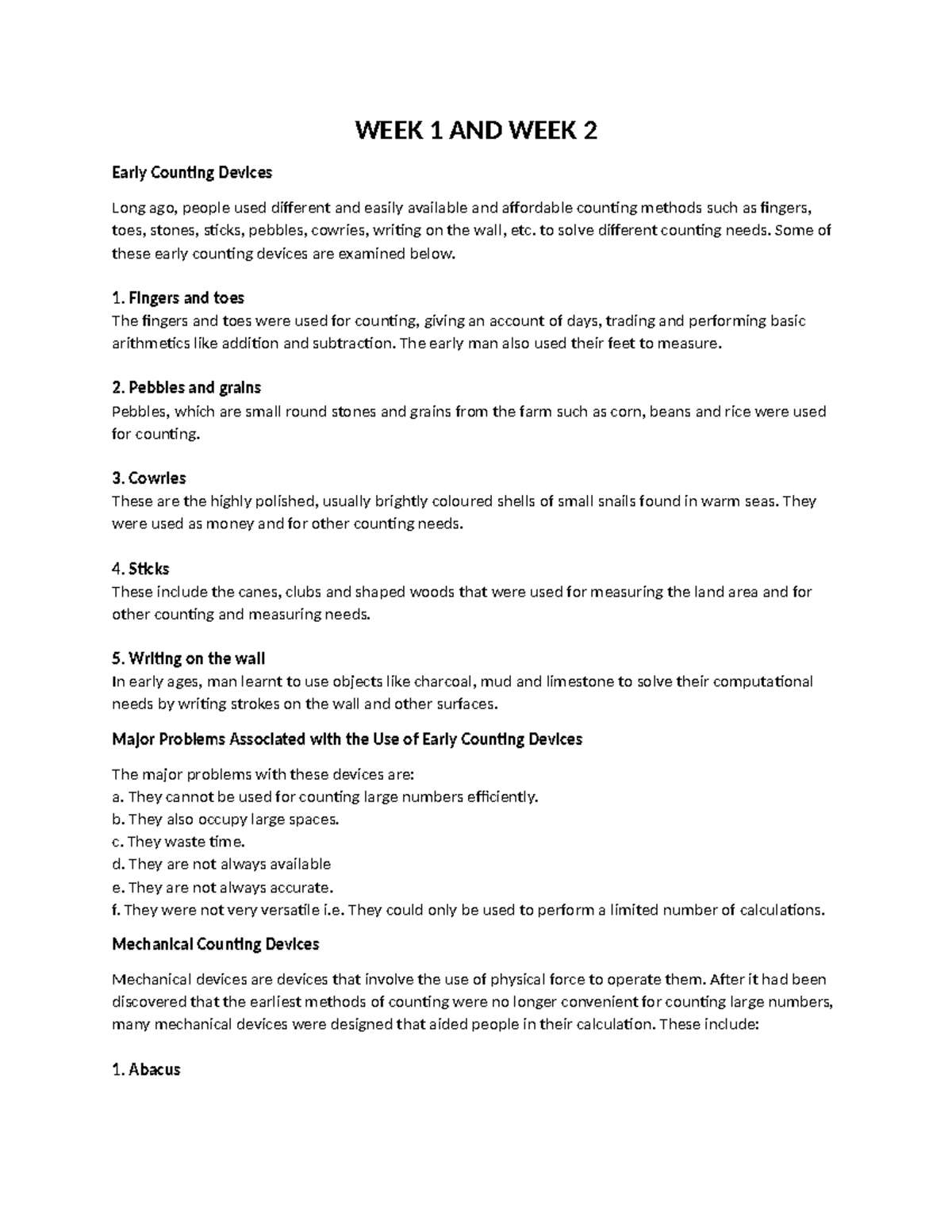 Early Counting Devices 101: A Historical Overview of Counting Methods ...