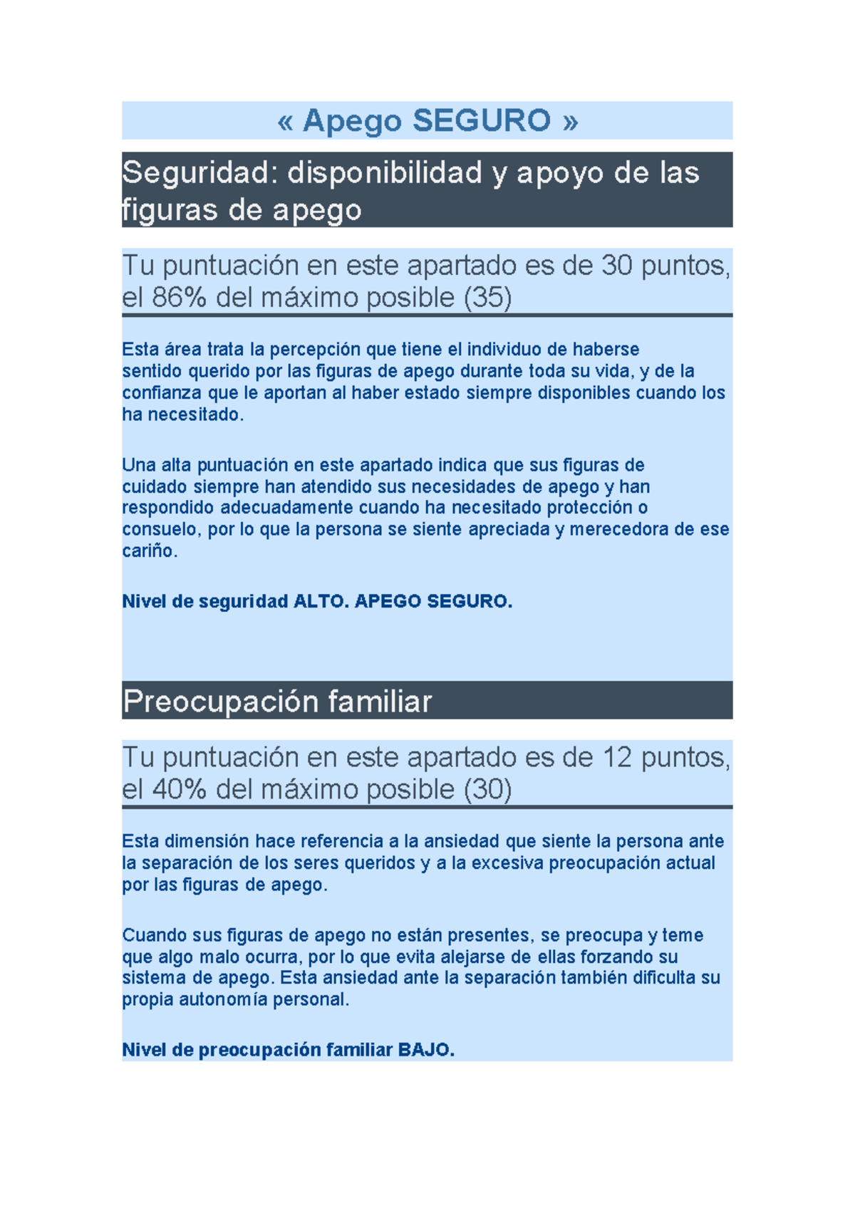 Análisis del Apego Seguro: Evaluación y Resultados del Test CaMir-R ...