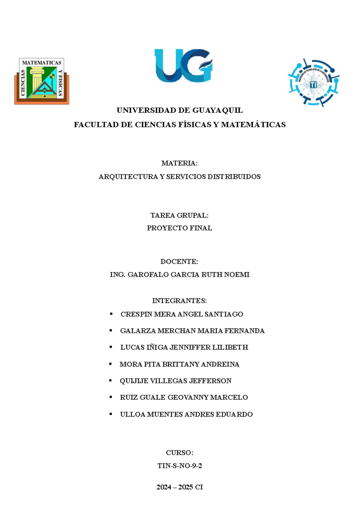 Proyecto final CI: Estructura y código de servicios web en Java - Studocu