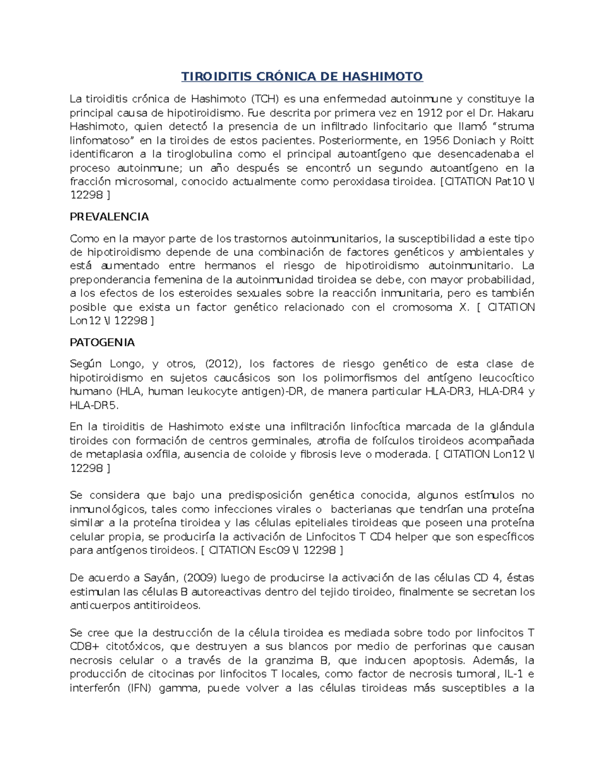 Tiroiditis Crónica de Hashimoto: Causas, Diagnóstico y Tratamiento ...