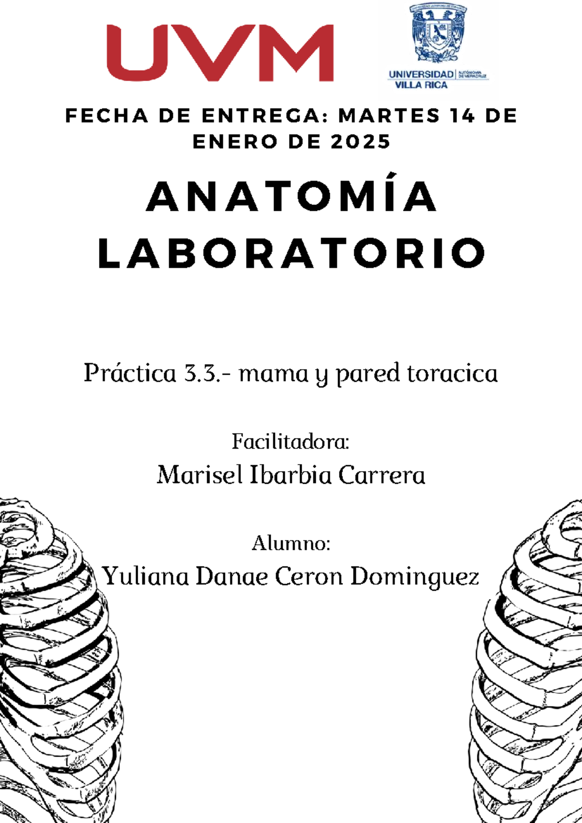 Practica 3 - Anatomia del torax - Práctica 3.- mama y pared toracica ...