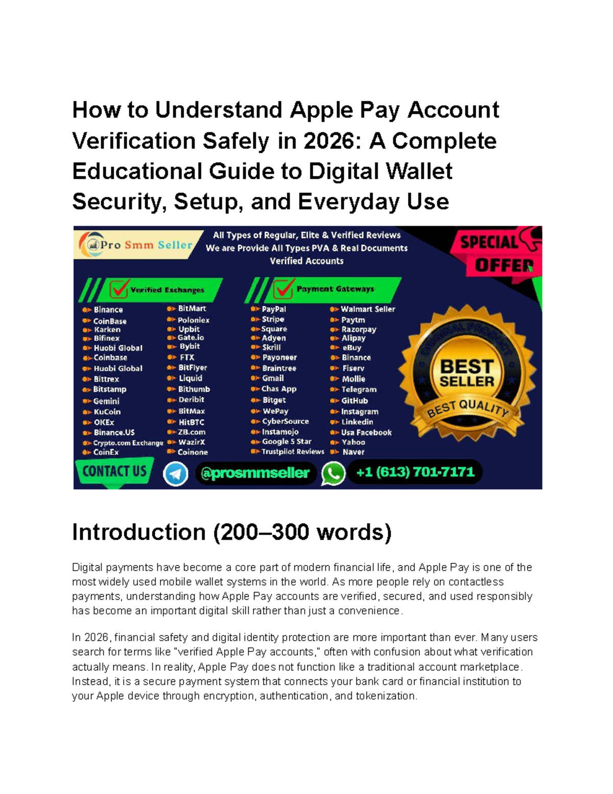 Understanding Apple Pay Verification Safely in 2026: A Complete Guide ...