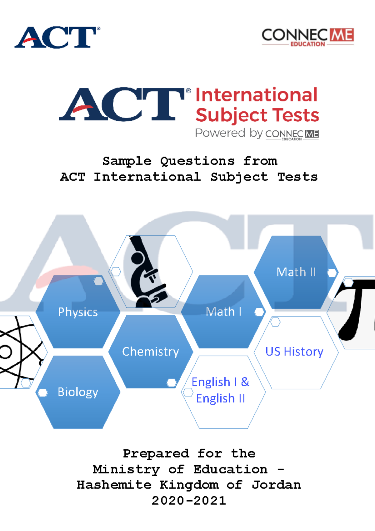 ACT International Subject Tests - Comprehensive Sample Questions - Studocu