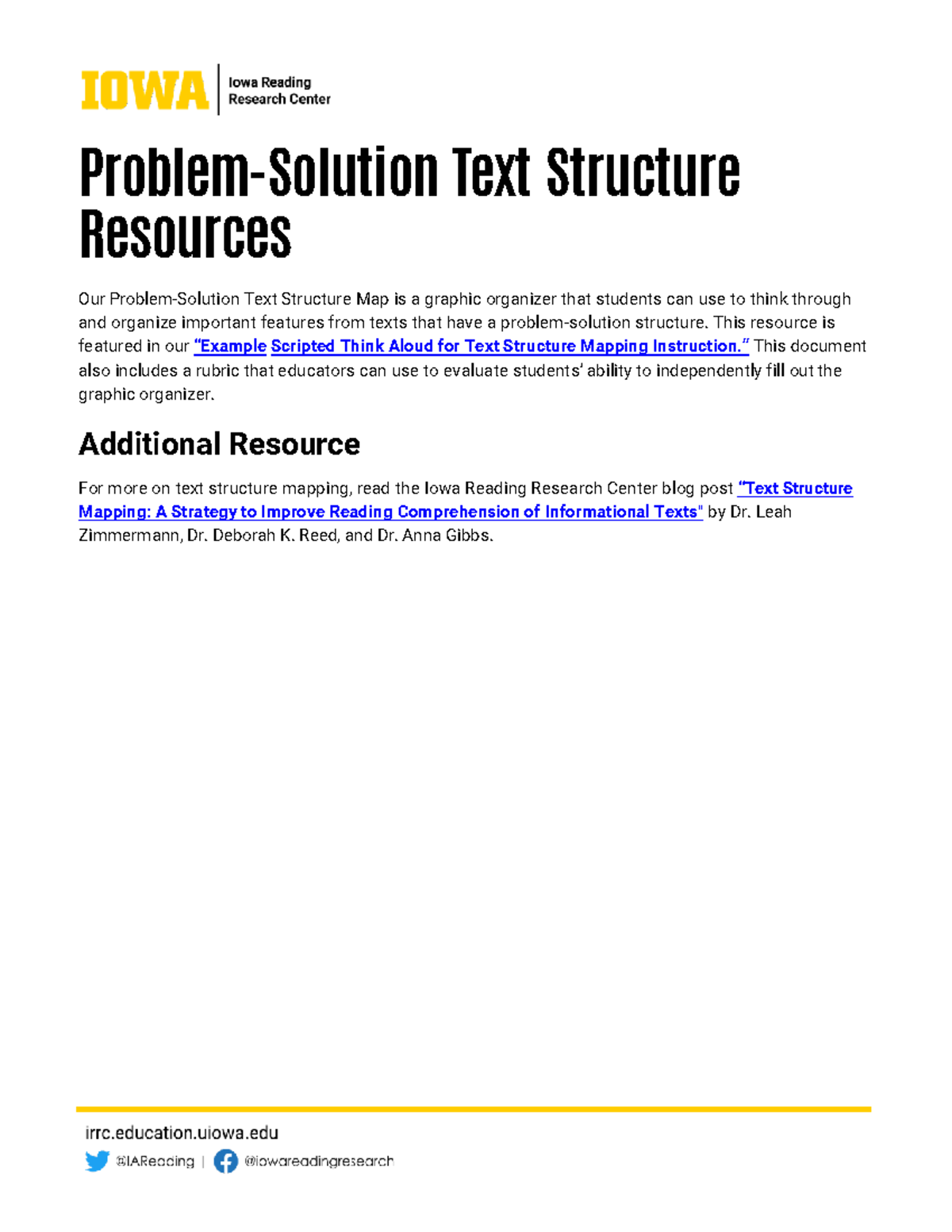 Problem-Solution Text Structure Resources (2023) - Studocu