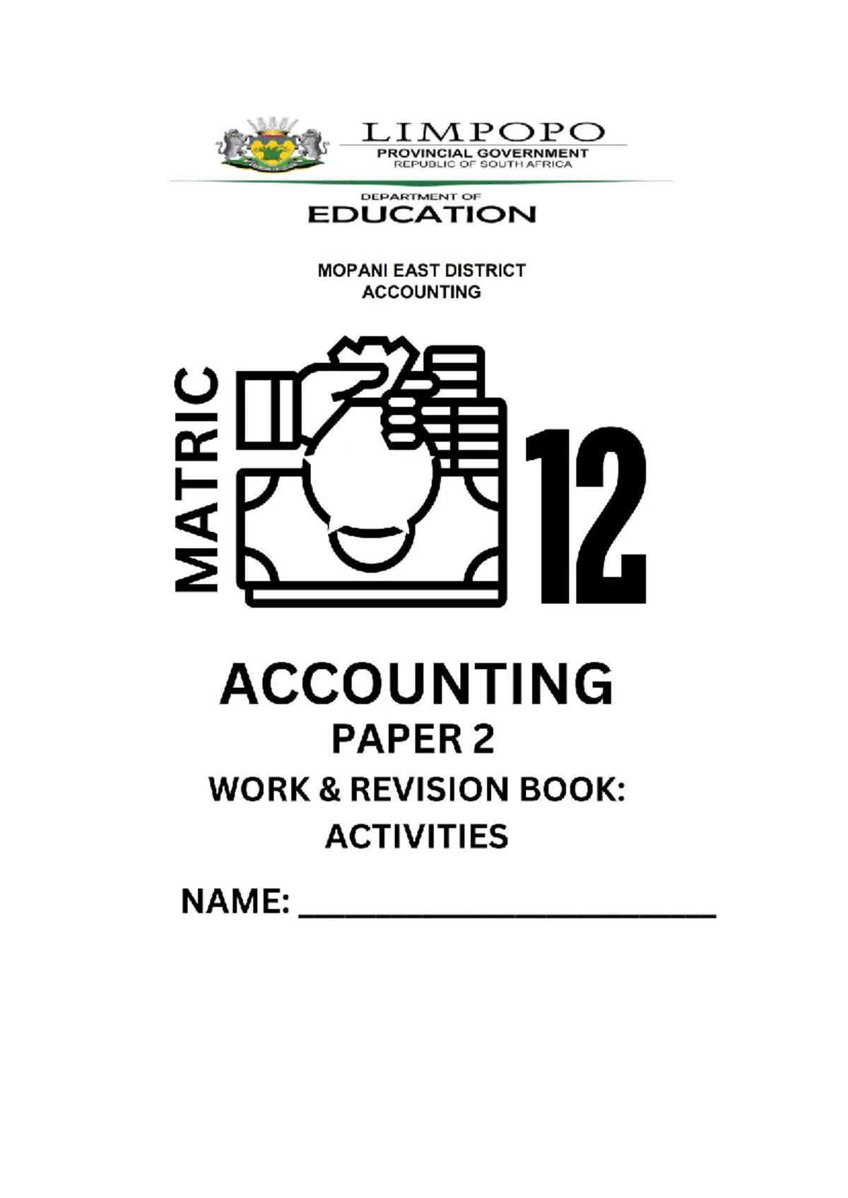 Grade 12 Accounting T1 2025 Revision Activity Guide ENG - Studocu