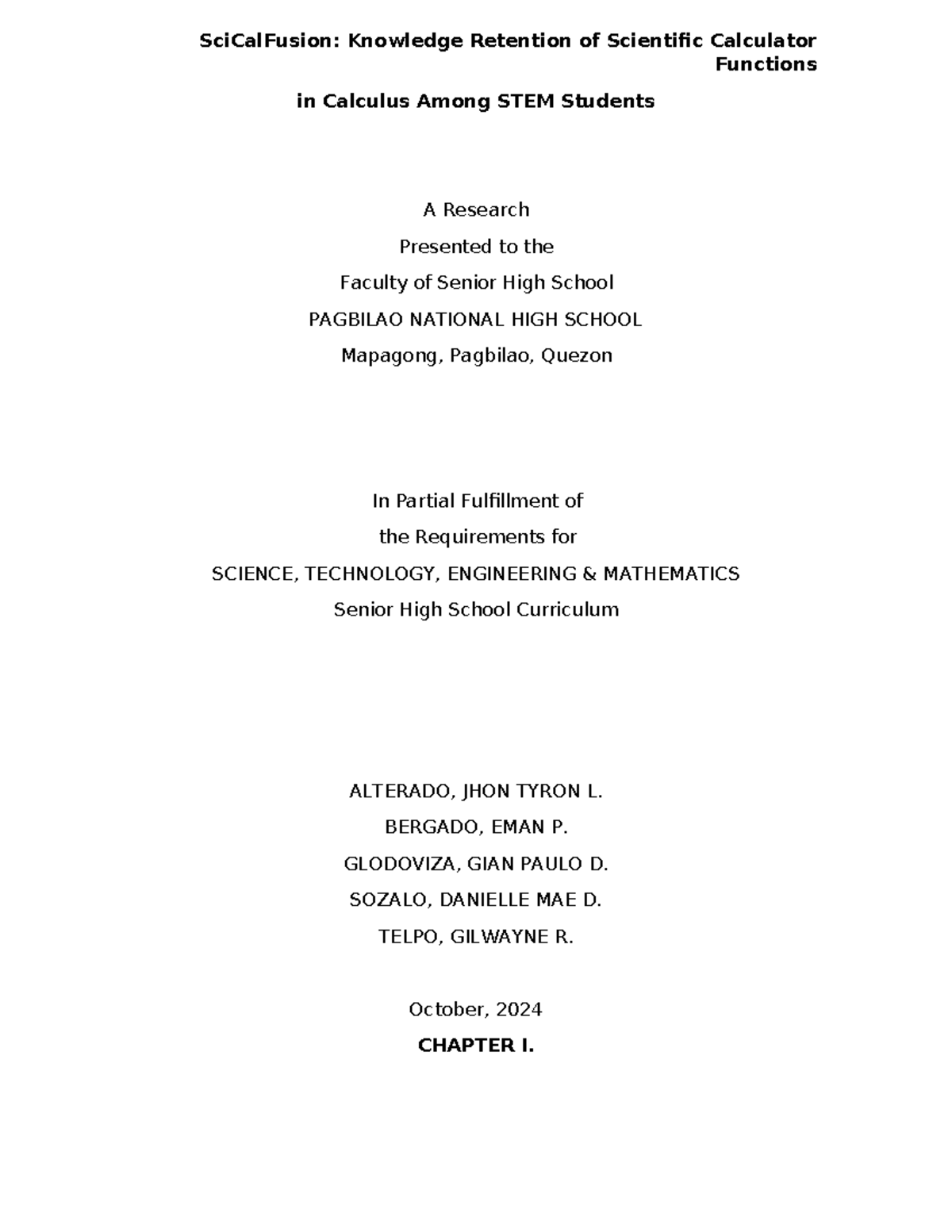 Sci Cal Fusion PR - Practical Research 2 - SciCalFusion: Knowledge ...