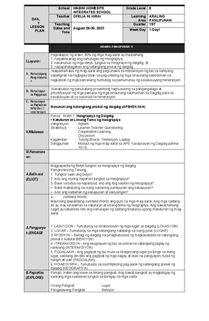 Q3 LE English 7 Lesson 2 Week 4 - 7 Lesson Exemplar for English 7 ...